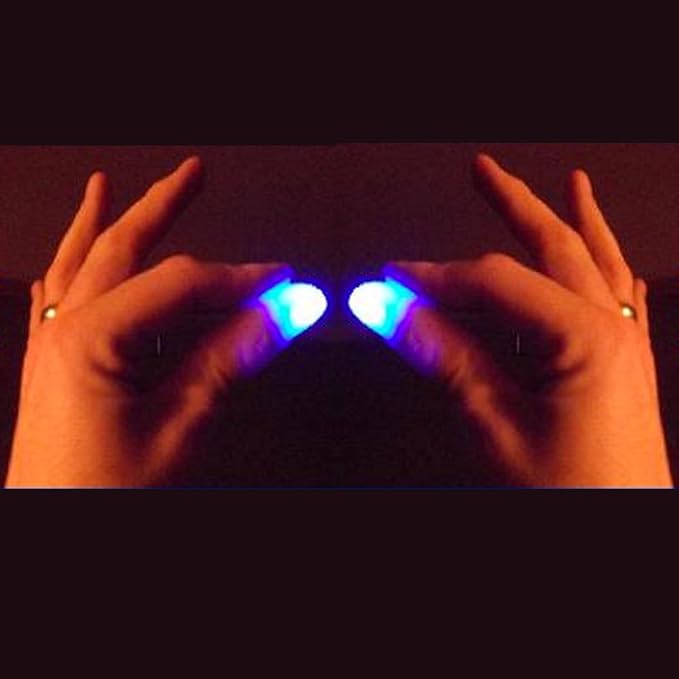 Light up thumb tips (Bright Blue) Magic trick thumbs: Amazon.co.uk ...