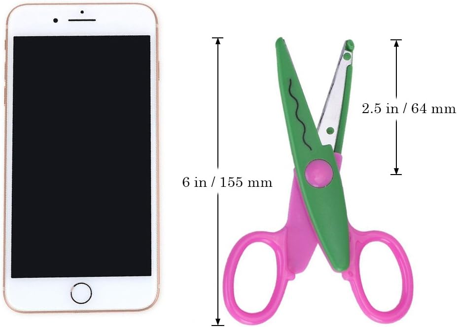 12Pcs Decorative Craft Edger Scissors, Creatiees Student Scrapbooking ...