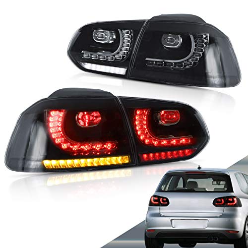VLAND Led Tail lights Compatible with Volkswagen VW Golf 6 MK6 2010 ...