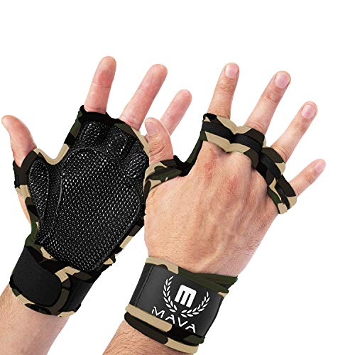 Mava Sports Ventilated Workout Gloves for Men and Women with Integrated ...