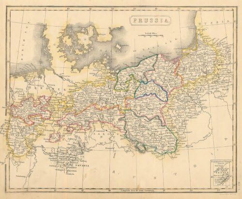 Amazon.com : Arrowsmith 1836 Antique Map of Prussia : Wall Maps ...