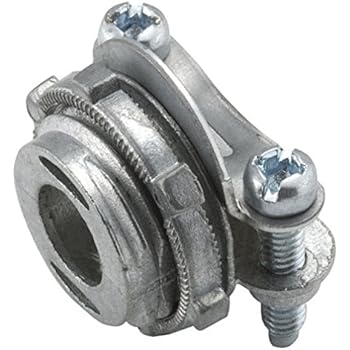 Hubbell-Raco 2661B5 Connector, Clamp, Armored/MCI/Flex Cable, 3/8-Inch ...