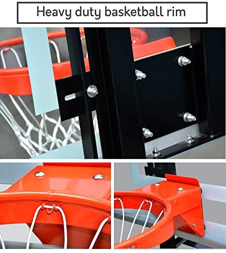 katop Garage Roof-Mount Outdoor Basketball Hoop System with 60 inch ...