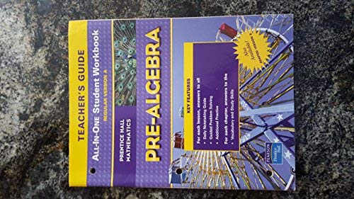PH Pre-Algebra Teachers Guide All-In-One Student Workbook Regular ...