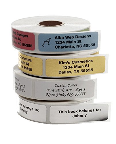 Return Address Labels Roll Of 500 Personalized Labels Multi Color 
