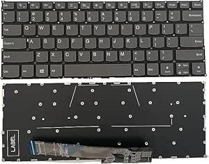 DE TECH NX Laptop Replacement Keyboard Compatible with Lenovo Ideapad ...
