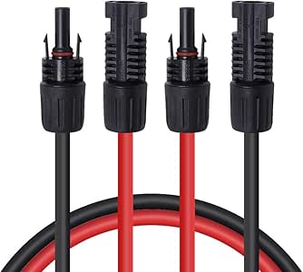 Amazon.com: Renogy 20FT 10AWG Solar Panel Extension Cable with MC4 ...