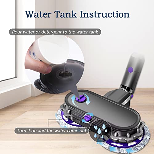 Garbage fighter Electric Cleaning Mop Head for Dyson V7 V8 V11 V10 ...