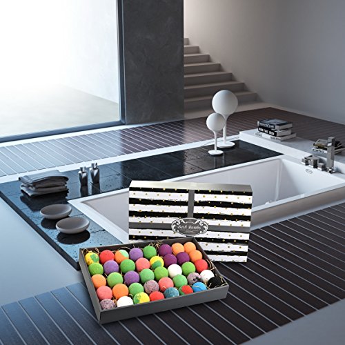 Aromatherapy Bath Bomb Gift Set.24 Individually Wrapped Bath Bombs Gift ...