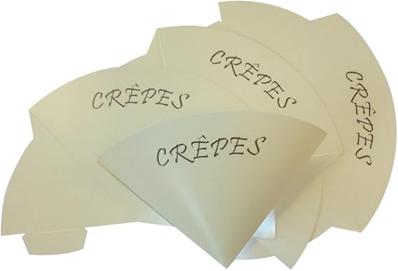 Imballaggi Alimentari 250 porte-crêpes en carton alimentaire pour crêpe ...