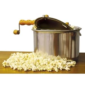 Amazon.com: Home Style STPOP Old Fashion 5-Quart Popcorn Popper ...