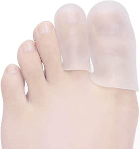 JKcare Transparent Toe Caps Toe Protectors, Silicone Toe Cushion for ...
