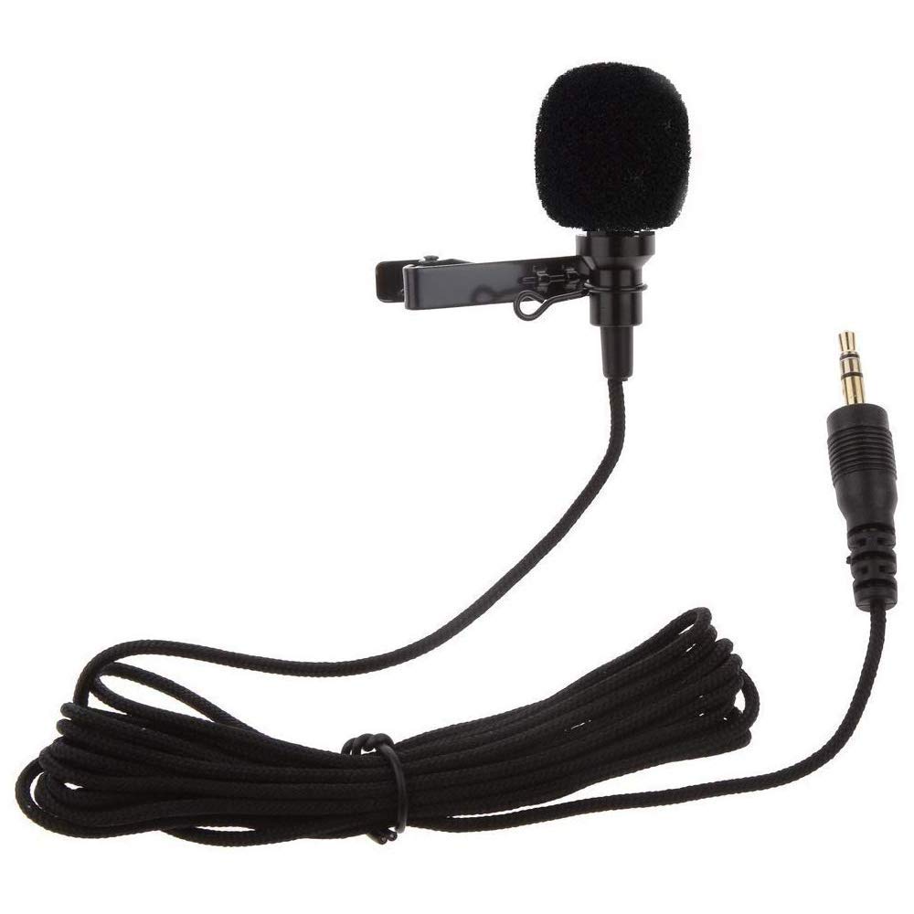 RATEHALF 3.5mm Clip On Mini Lavaliere Microphone Coller Mike mic Mobile ...