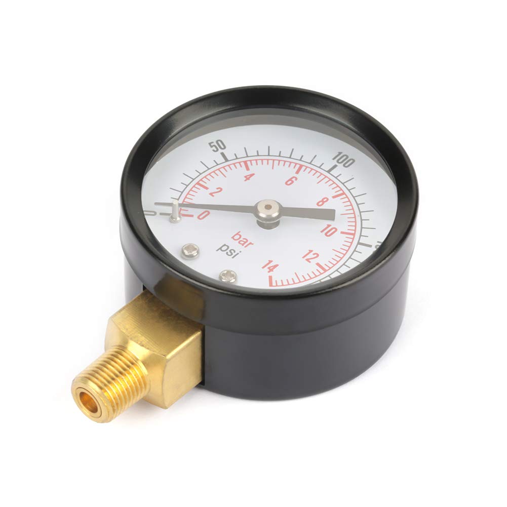 Gauges Circular Dial Water Easy to Install Air Base Entry for ...
