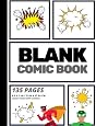 Blank Comic Book: Create Your Own Comic Strip, Blank Comic Panels, 135 ...
