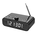 Amazon.com: TBESTOACC Clock Radio Bluetooth Alarm Clock Radio FM Radio ...