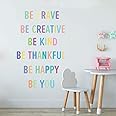 Amazon.com: TOARTi Colorful Inspirational Lettering Quote Wall Decal-Be ...