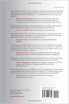 Why Should Anyone Be Led by You?: What It Takes To Be An Authentic ...