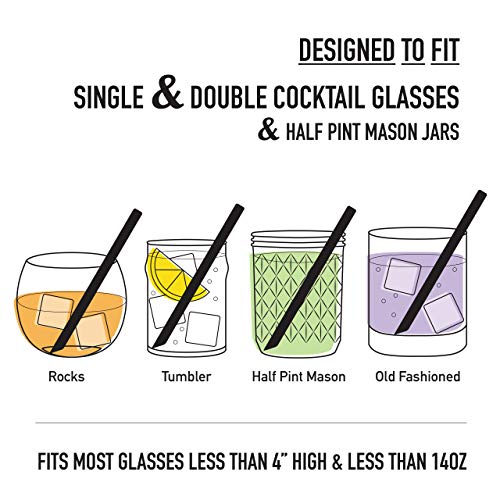 Slurp Straw 6 Pack and Cleaning Brush, 5.25-inch Short Reusable ...