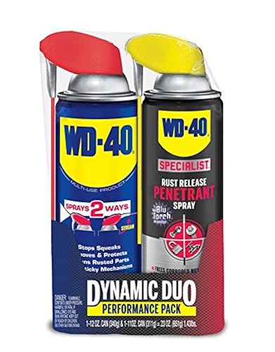 WD-40 Dynamic Duo, Spray Lubricant, 12 OZ and WD-40 Specialist Rust ...