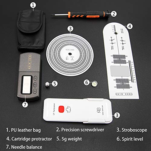 Turntables Adjustment Tools Set with Case, 6 in 1 Professional ...