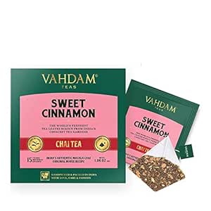 Amazon.com : VAHDAM, Hot Cinnamon Tea | 30 Tea Bags (Set of 2) | 100% ...