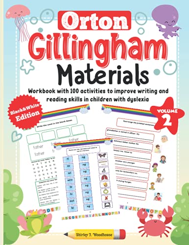Orton Gillingham Materials. Workbook with 100 activities to improve ...