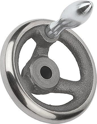 Kipp 06271-2200X18 Grey Cast Iron/Steel Handwheel with Fixed Machine ...