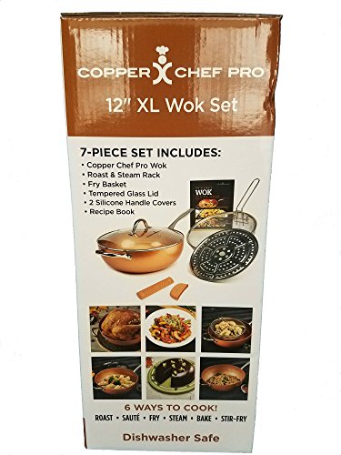 Copper Chef Pro 12 XL Wok Set 7 Pc. | Pricepulse