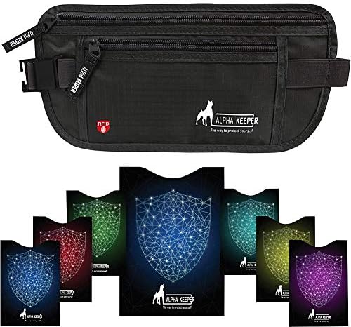 Alpha Keeper RFID Money Belt and RFID Sleeves Set | Pricepulse