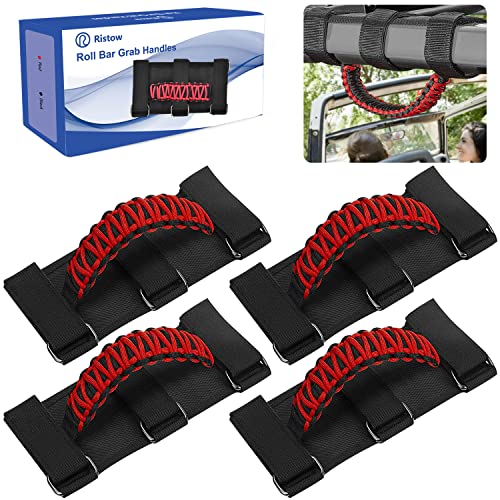 RISTOW 2023 Upgraded Extended Length Jeep Grab Handles, 4 x Roll Bar ...