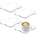 Amazon.com: Mezchi 4 Pcs Acrylic Coasters, Clear Desk Coasters for ...