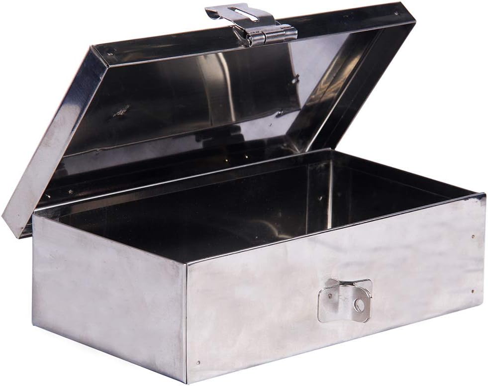 Stainless Steel Small Jewellery Box Bank Locker Safe Storage Cash ...