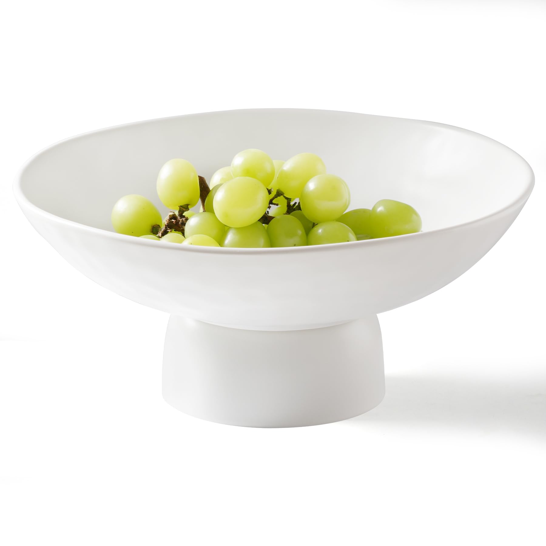 Onniyor 10 Inch Ceramic Fruit Bowl with Stand for Kitchen Counter ...