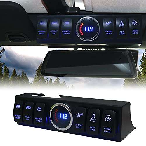 LONGSUN Multifunction 6 Gang Rock Switch Panel Control System for Jeep ...