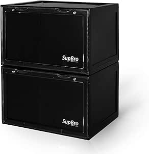 Amazon.com: SupBro Collection Crate - Easy Access Storage Shoes Box ...