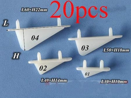 Amazon.com : Parts & Accessories 20PCS Nylon Wing Guard Angle Anti ...