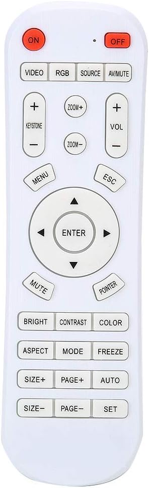 Annadue White Universal Remote Control Controller for Projector, with ...