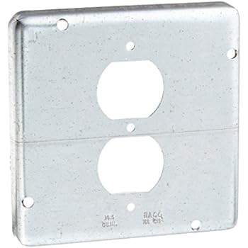 4-11/16 Inch Square 1/2 Inch Raised Decorative Or Gfci Receptacle ...