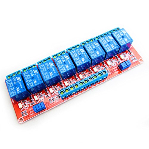 HiLetgo 5V 8 Channel Relay Module with OPTO-Isolated Support High and ...