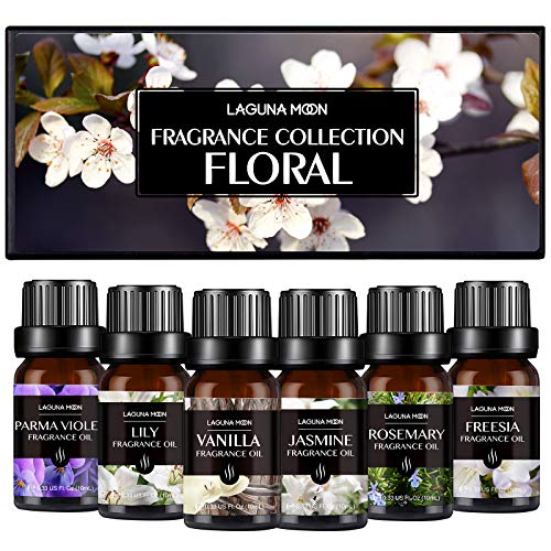 Floral Fragrance Oil Collection - Premium Grade Gift Set Oils for ...
