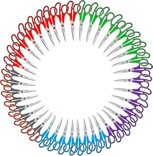 Scissors Bulk Set of 40-Pack, Niutop 8" Multipurpose Sharp Sewing Craft ...