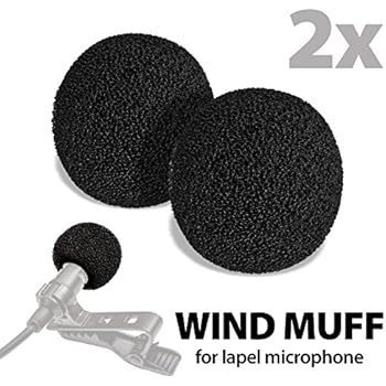 Amazon.com: Lavalier Microphone Windscreen - Foam Windscreen - Lapel ...