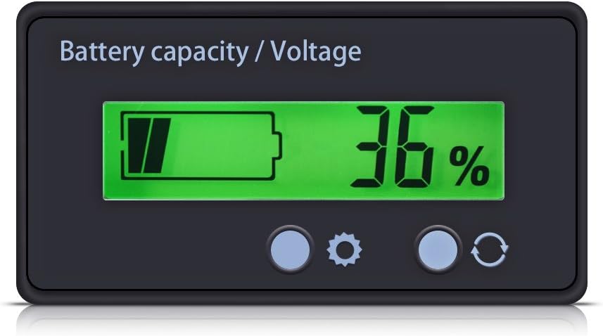 Battery Capacity Tester, LCD Display Digital Lithium Battery Status ...