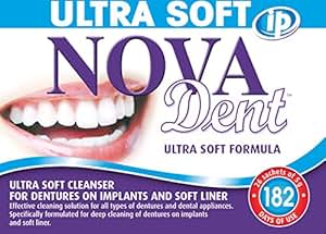Novadent iP Ultra Soft | Dentures and dental appliances cleanser | 6 ...