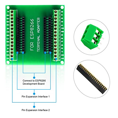 Keeyees Esp8266 Breakout Board Gpio 1 Into 2 For Esp8266 Esp 12e Development Board 2pcs On