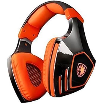 Amazon.com: SADES A60 Ele Gaming Headsets with Microphone, Orange ...