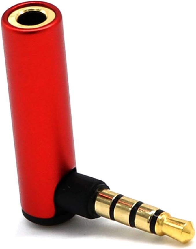 1PC 3.5mm Jack Male to Female L Shape 90 Degree Right: Amazon.co.uk ...