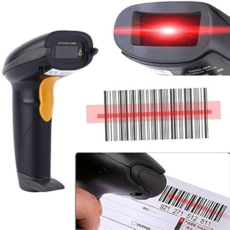 Puregadgets© Handheld Laser Barcode Scanner Reader EPOS POS Bar Code ...