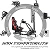 Anman Full Motion Racing Simulator Cockpit Red Seat Equipped with ...